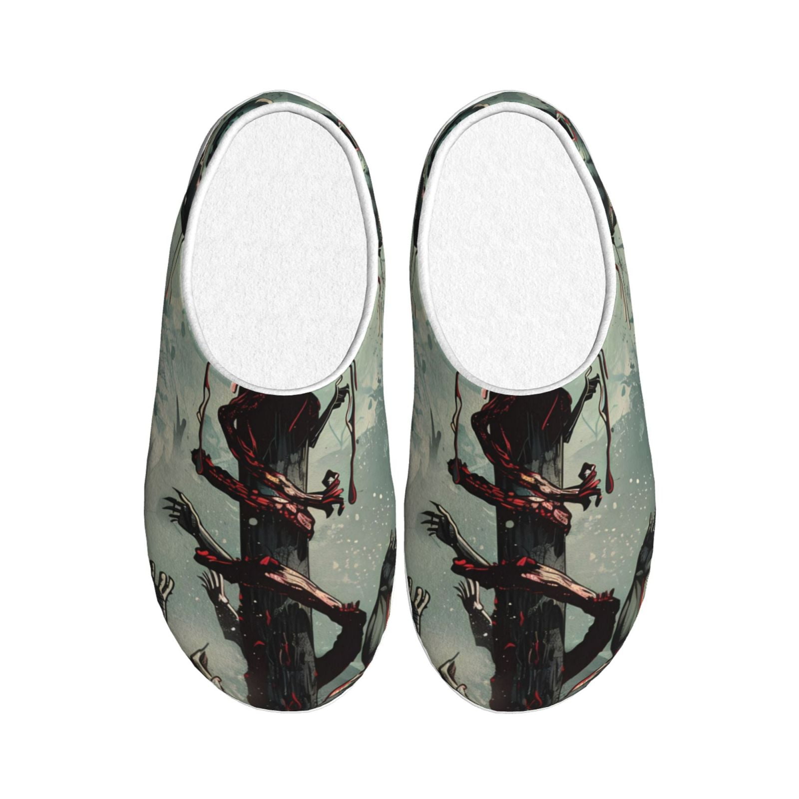 Picia Zombie Flower Apocalypse for Women's Lamb-hug Comfy Fleece House ...