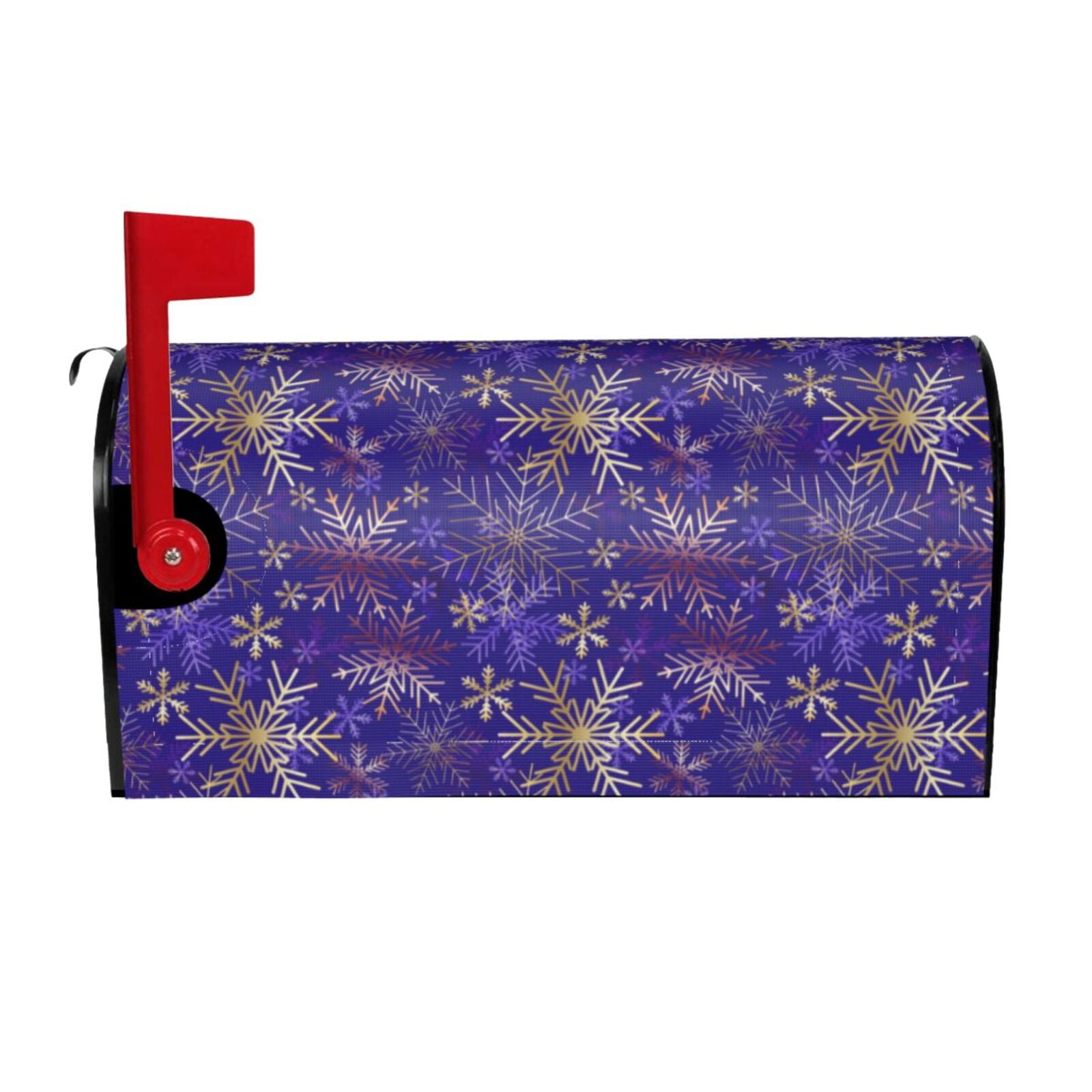 Picia blue purple Snowflake Magnetic Mailbox Cover Standard Size-21x18 ...