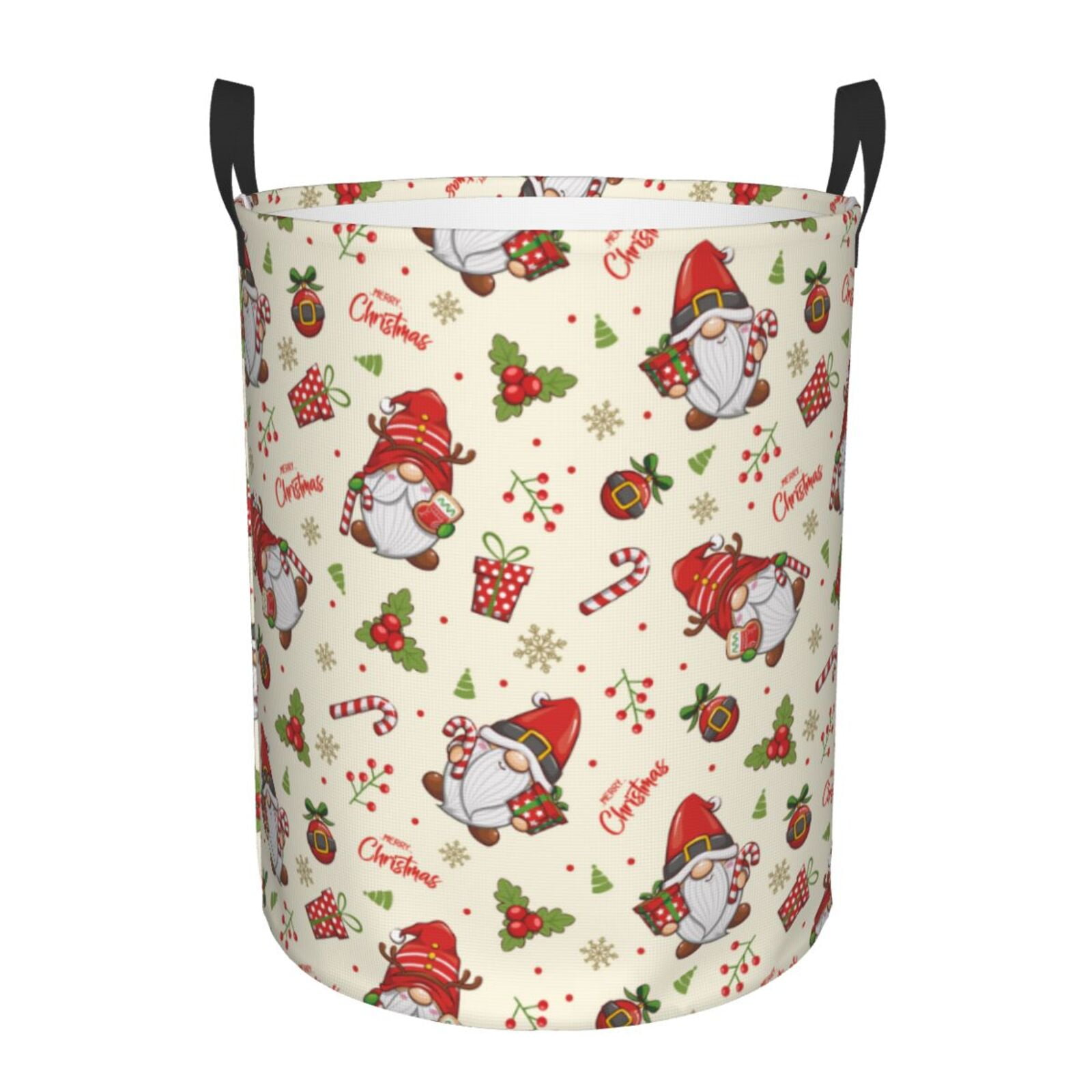 Picia cute Santa with Gifts Pattern Large Laundry Basket, Waterproof ...