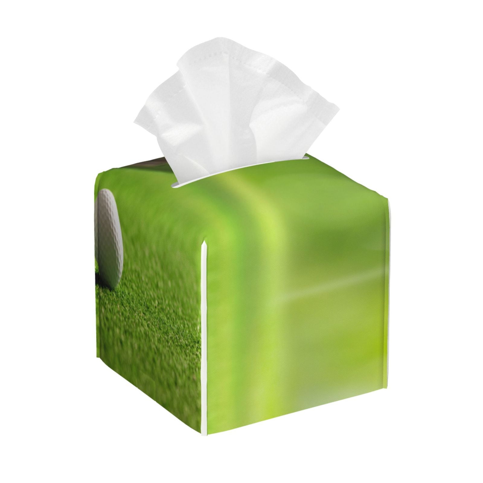 Picia golf ball after putting to the golf hole Pattern Tissue Box Cover ...