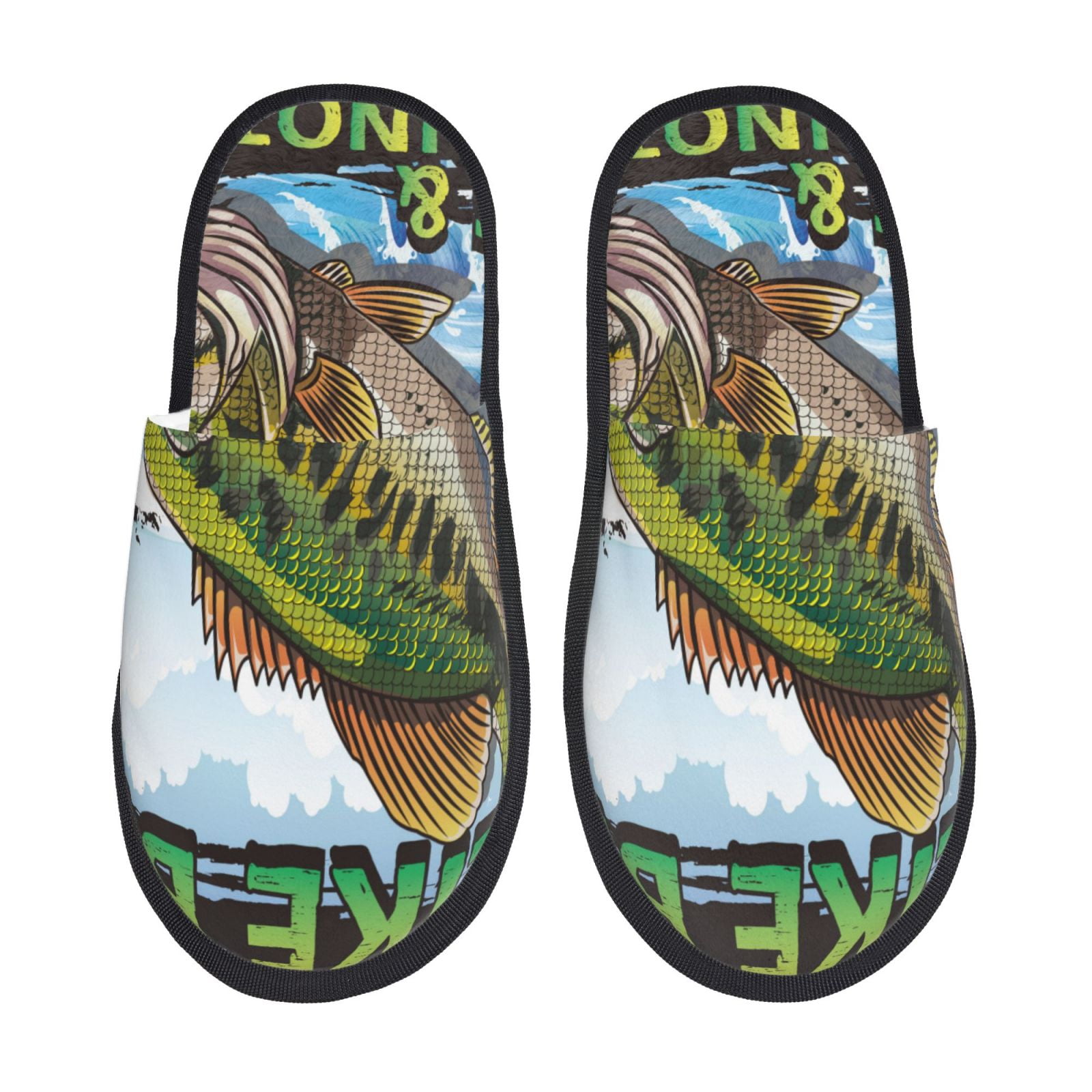 Picia i like big Bass & i cannot lie Print Women's Fuzzy Fluffy House ...