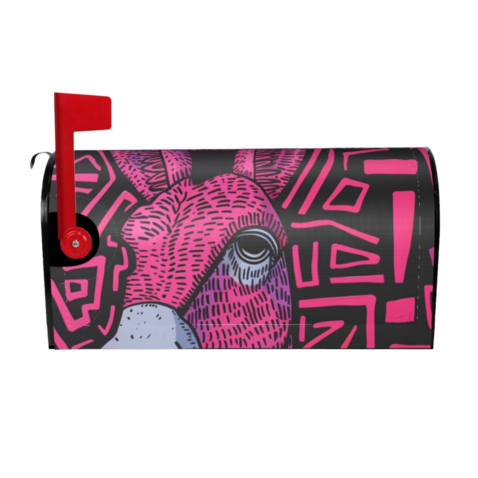 Picia ink Donkey Pop Art Magnetic Mailbox Cover Standard Size-25.5x21 ...