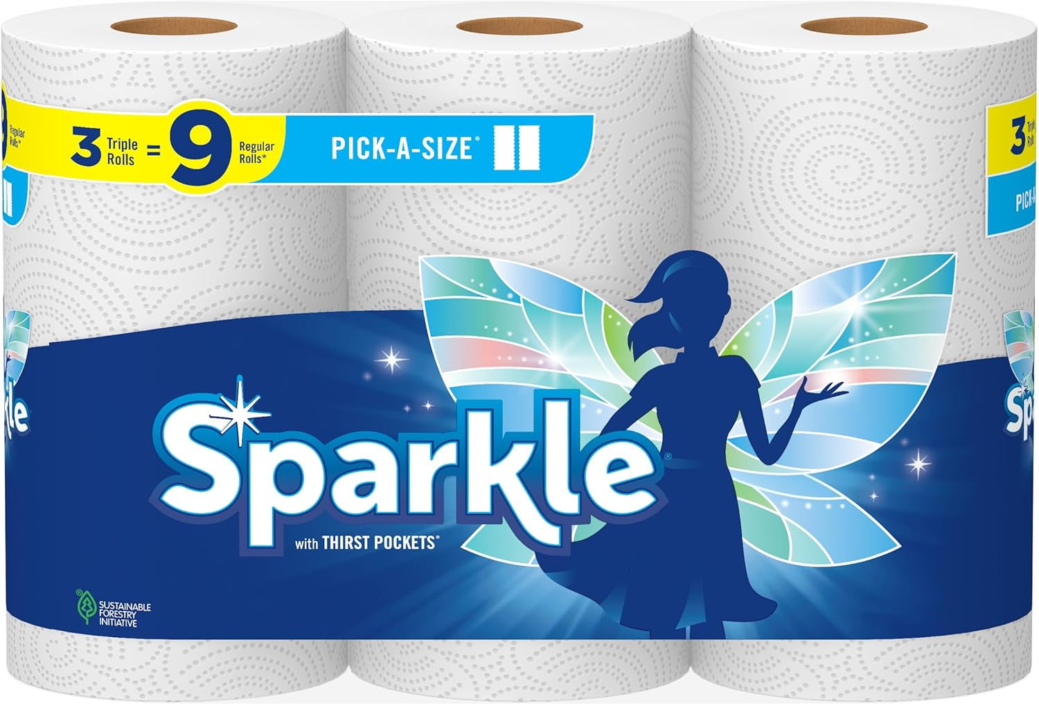 Pick-A-Size Paper Towels, 3 Triple Rolls = 9 Regular Rolls, Everyday ...