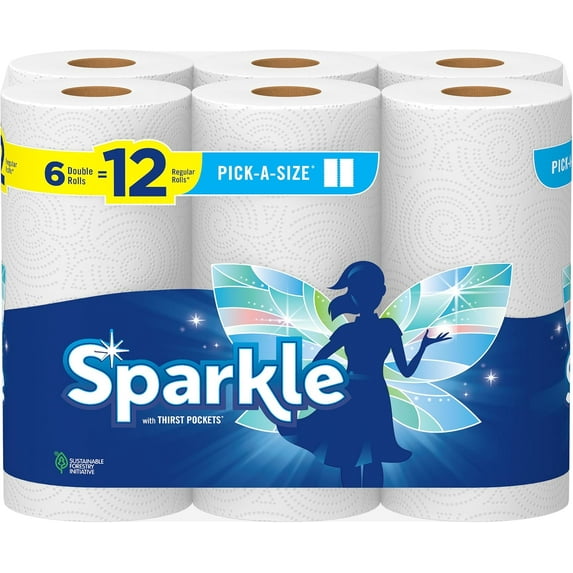 Pick-A-Size Paper Towels, 6 Double Rolls (660 Sheets Total) - Strong 2 ...