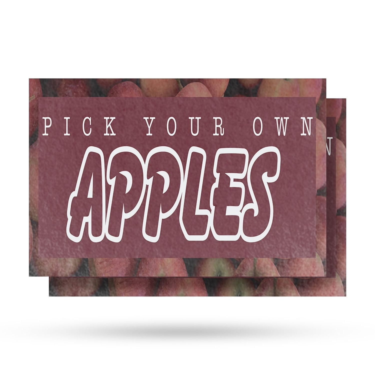 Pick Your Own Apples Vinyl Decal 2 Pack of 12 Inch x 16 Inch ...