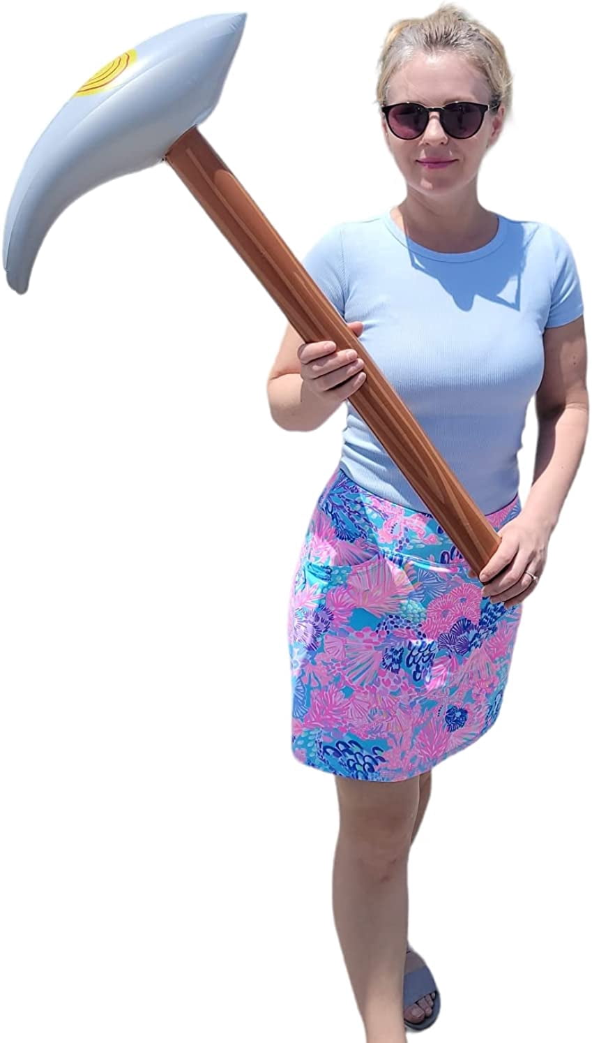 Pick Axe Inflates 2 Pack (33") Wood and Silver Color. Inflatable Toy ...