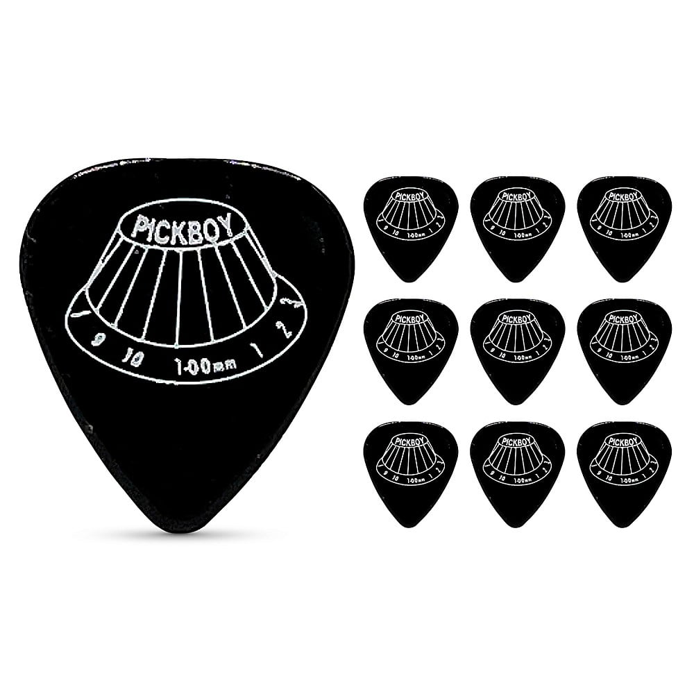Pick Boy Guitar Knob Black Celltex Guitar Picks 1.00 mm 10 Pack ...