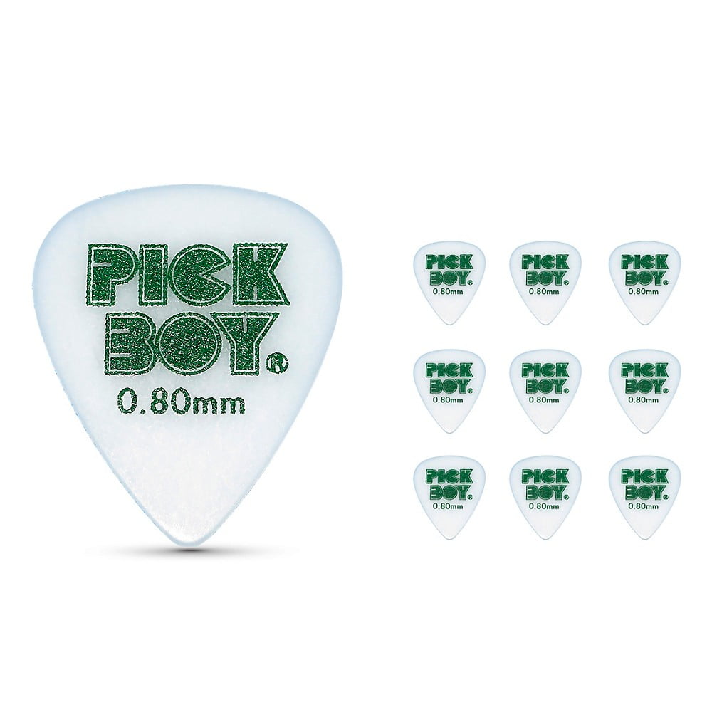 Pick Boy Sandgrip Polyacetal Guitar Picks .80 mm 10 Pack - Walmart.com