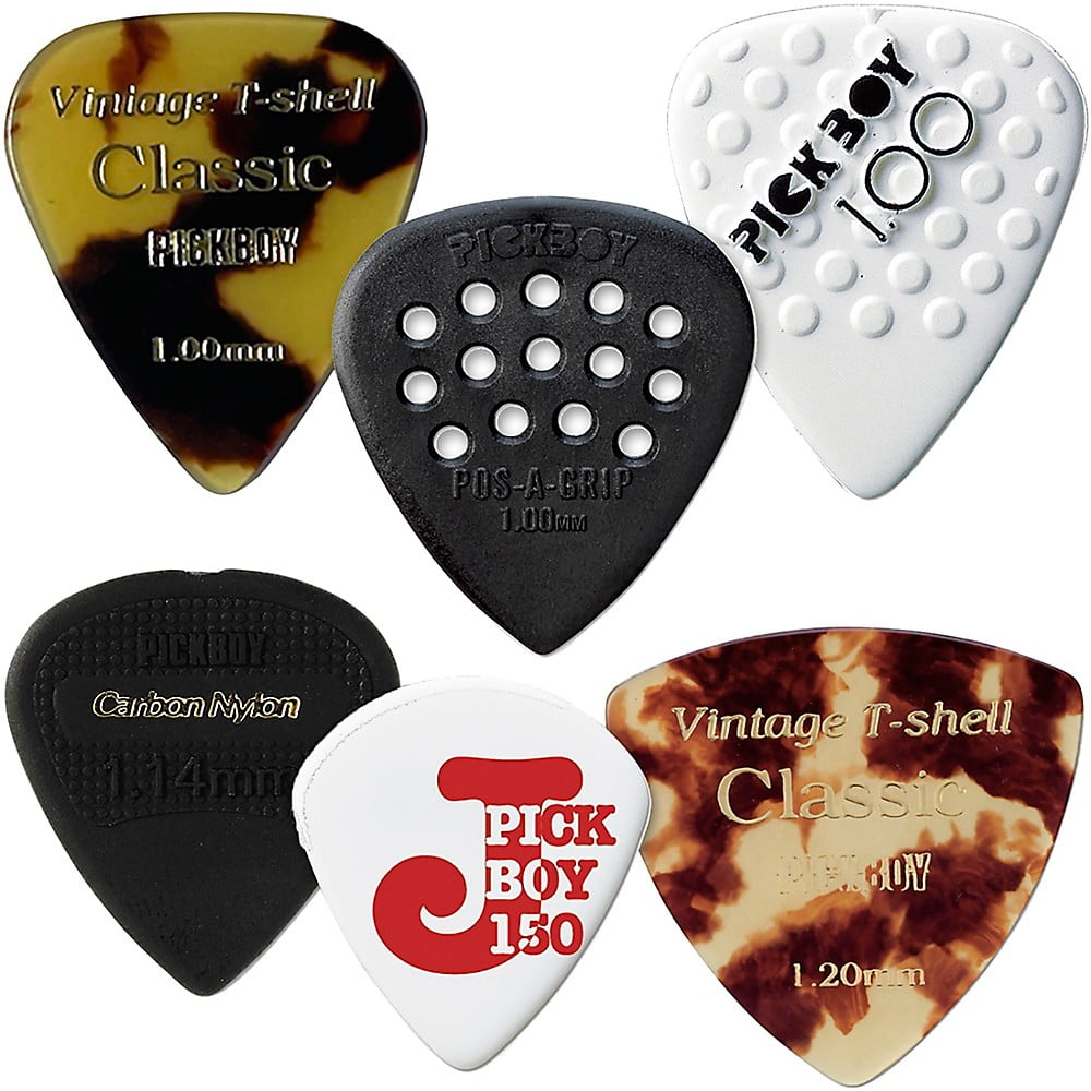 Pick Boy Variety Guitar Pick Pack Medium/Heavy 6 Pack - Walmart.com