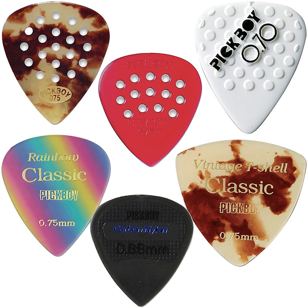 Pick Boy Variety Guitar Pick Pack Thin/Medium 6 Pack - Walmart.com