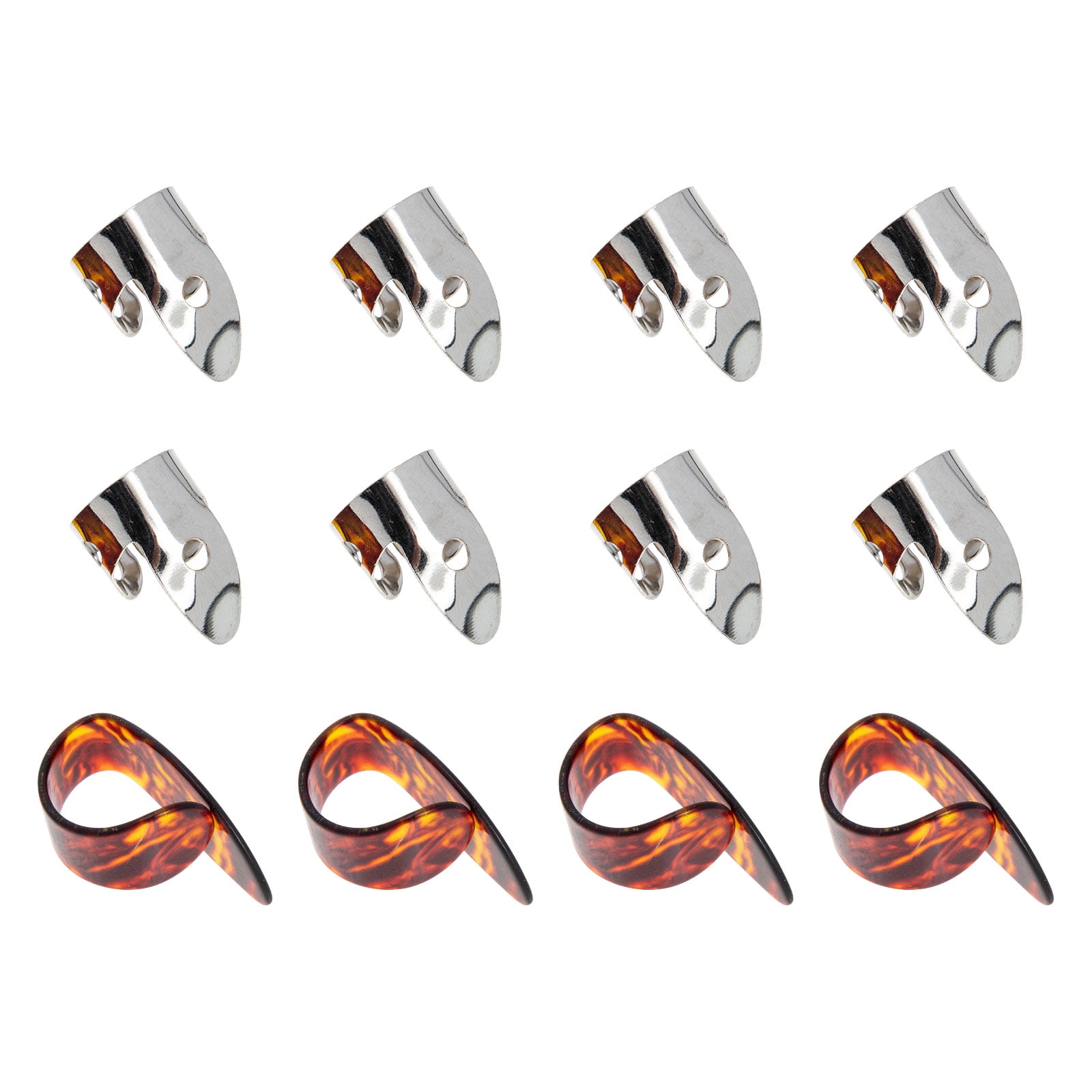 1 Set Guitar Finger Protector Metal Guitar Pick Finger Protector Guitar ...