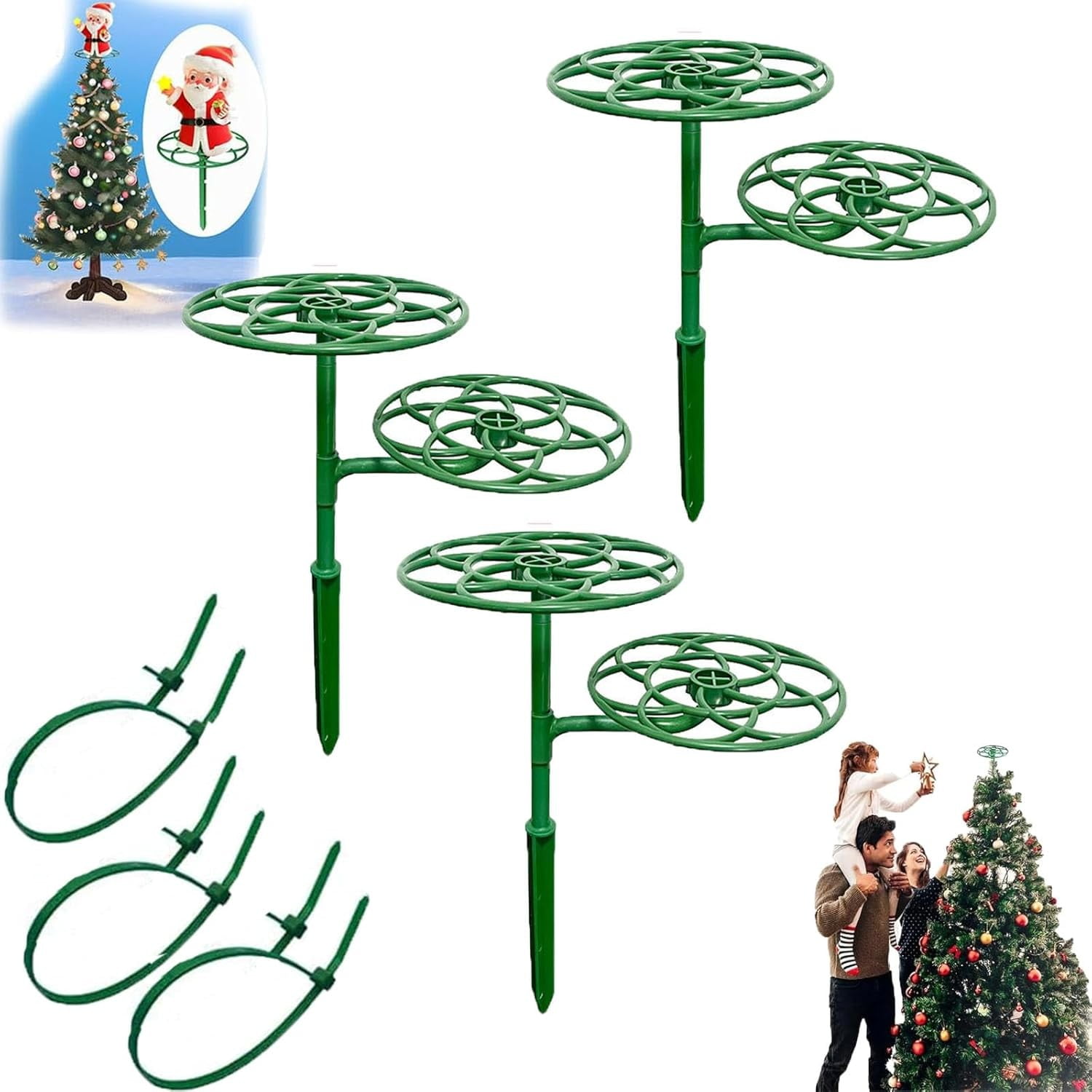 Pick Fix Christmas Tree Topper Holder, Planar Holiday Universal Tree ...