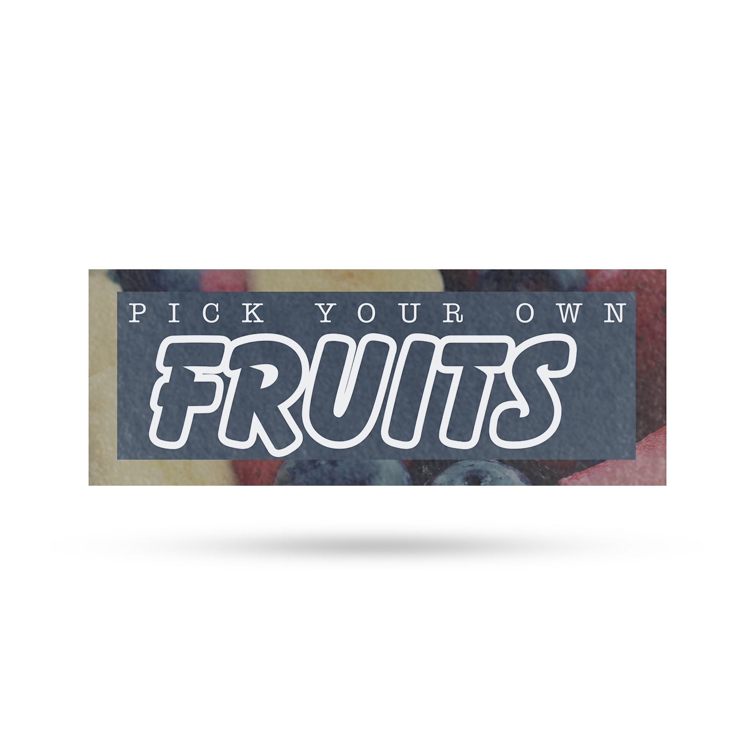 Pick Your Own Fruits Vinyl Decal 36 Inch x 14 Inch Weatherproof Heavy ...