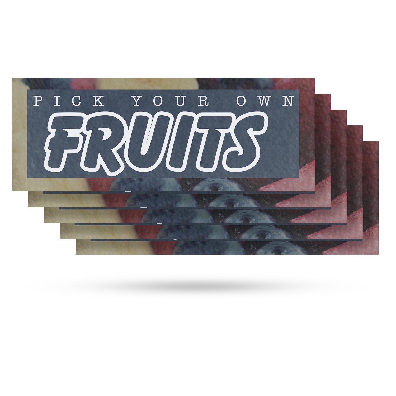 Pick Your Own Fruits Vinyl Decal 5 Pack of 12 Inch x 5 Inch ...