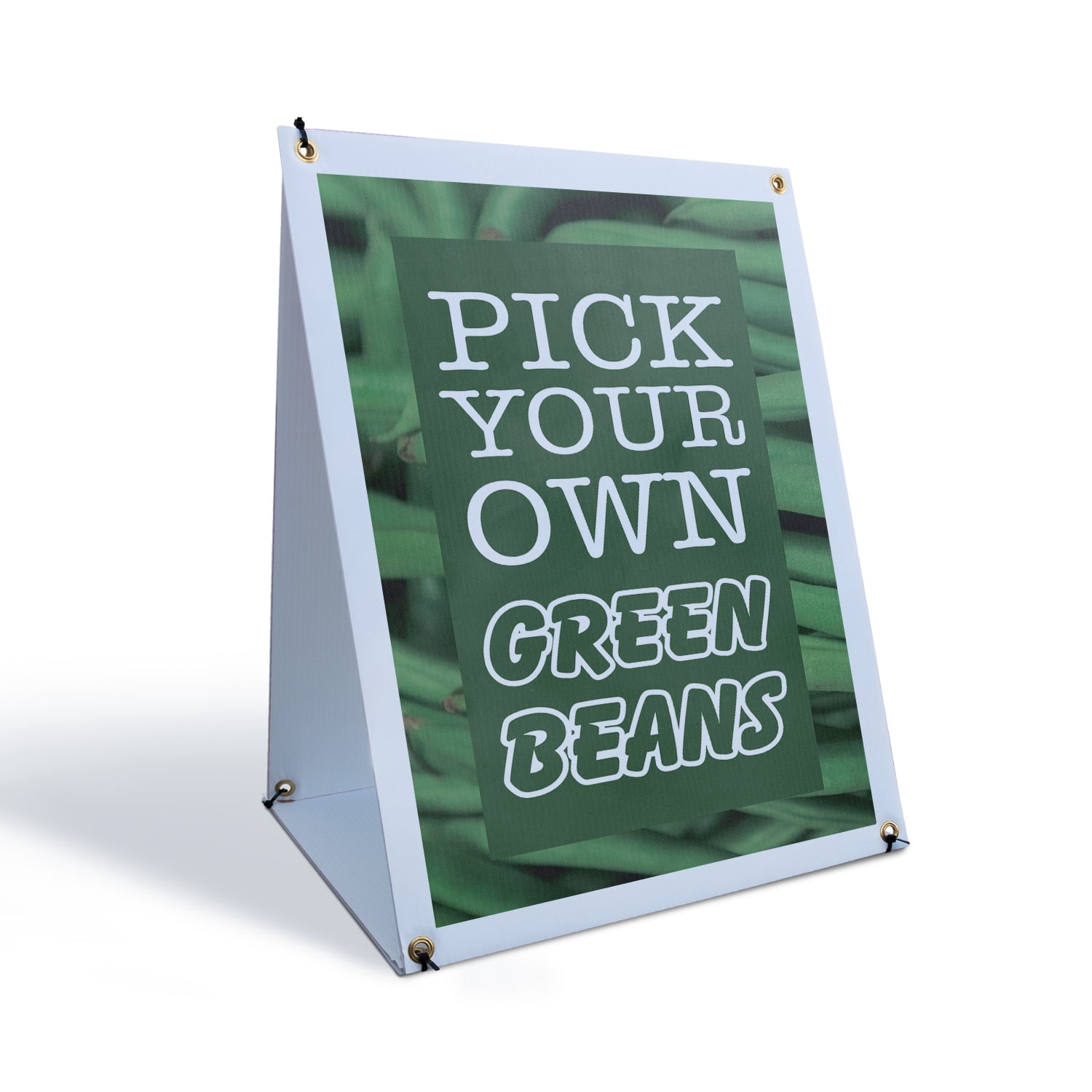 Pick Your Own Green Beans Sidewalk Sign 24 Inch x 36 Inch A-Frame ...