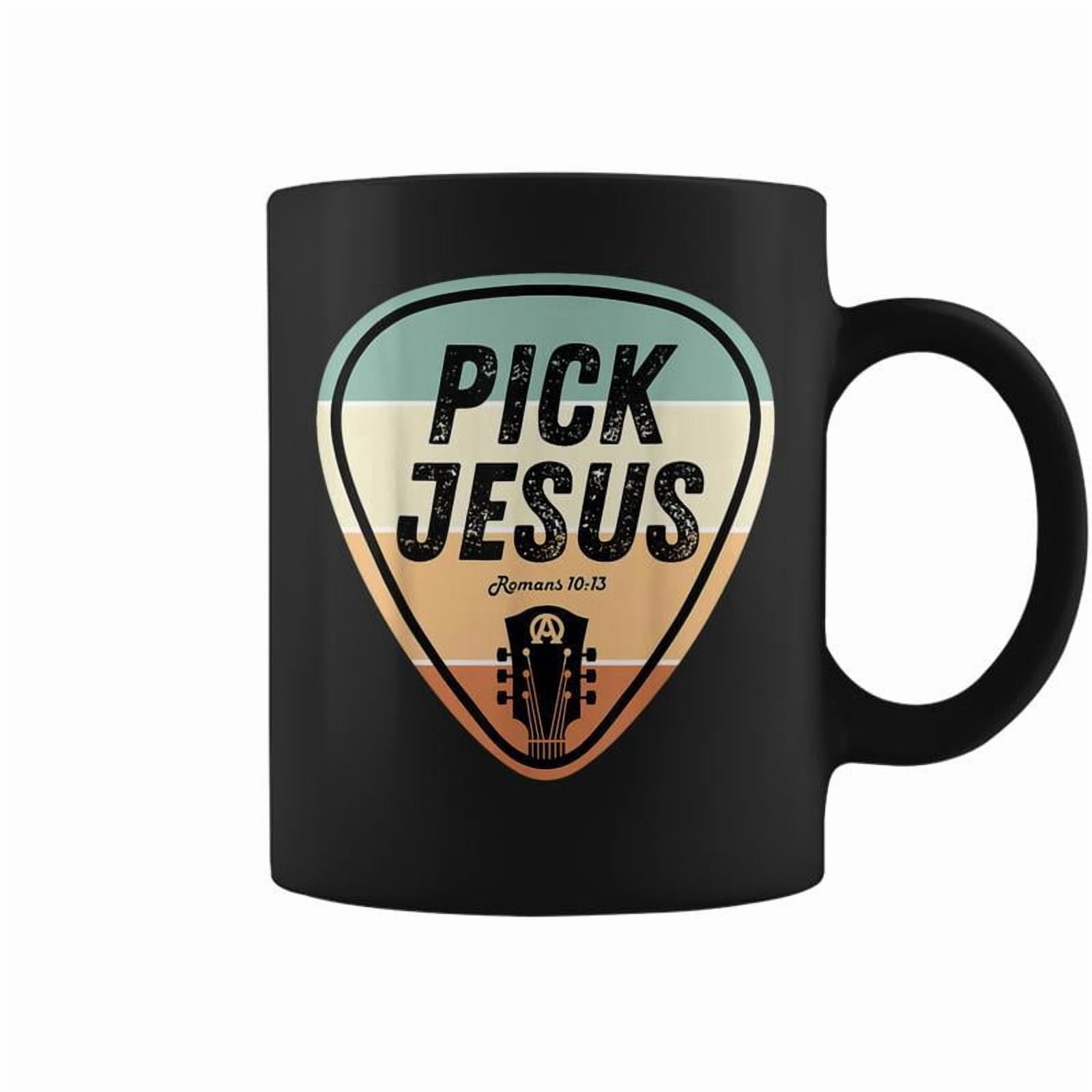 Pick Jesus Christian Music Guitar Pick Women Coffee Mugs - Walmart.com