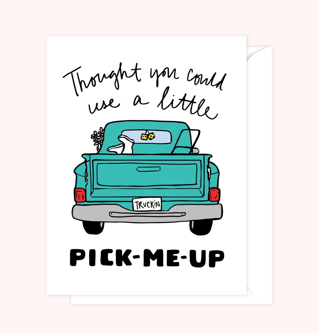Pick-Me-Up Greeting Card with Cute Truck Design – Brighten Someone’s ...