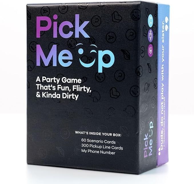 Pick Me Up The Funny, Flirty Party Game - Who Has the Best Pickup Line ...