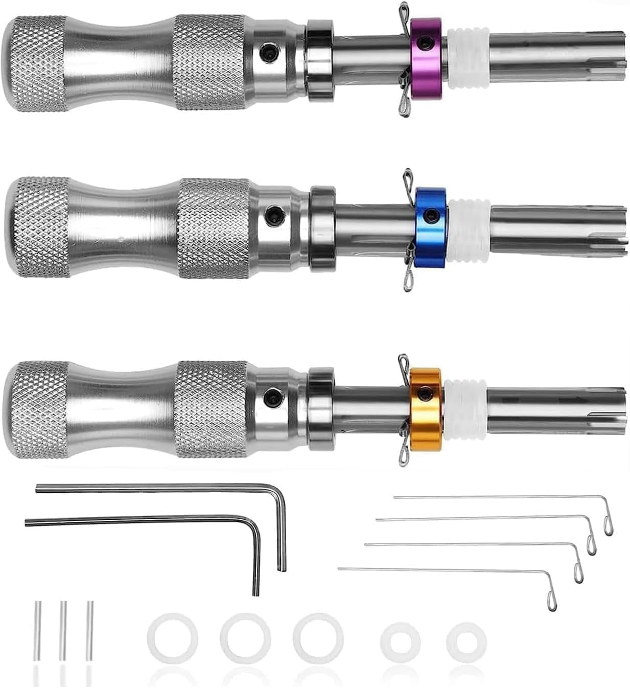 Pick/O-Ring Stainless Steel Tool Set3-Piece Hook Set Hooks and Hand Oil ...