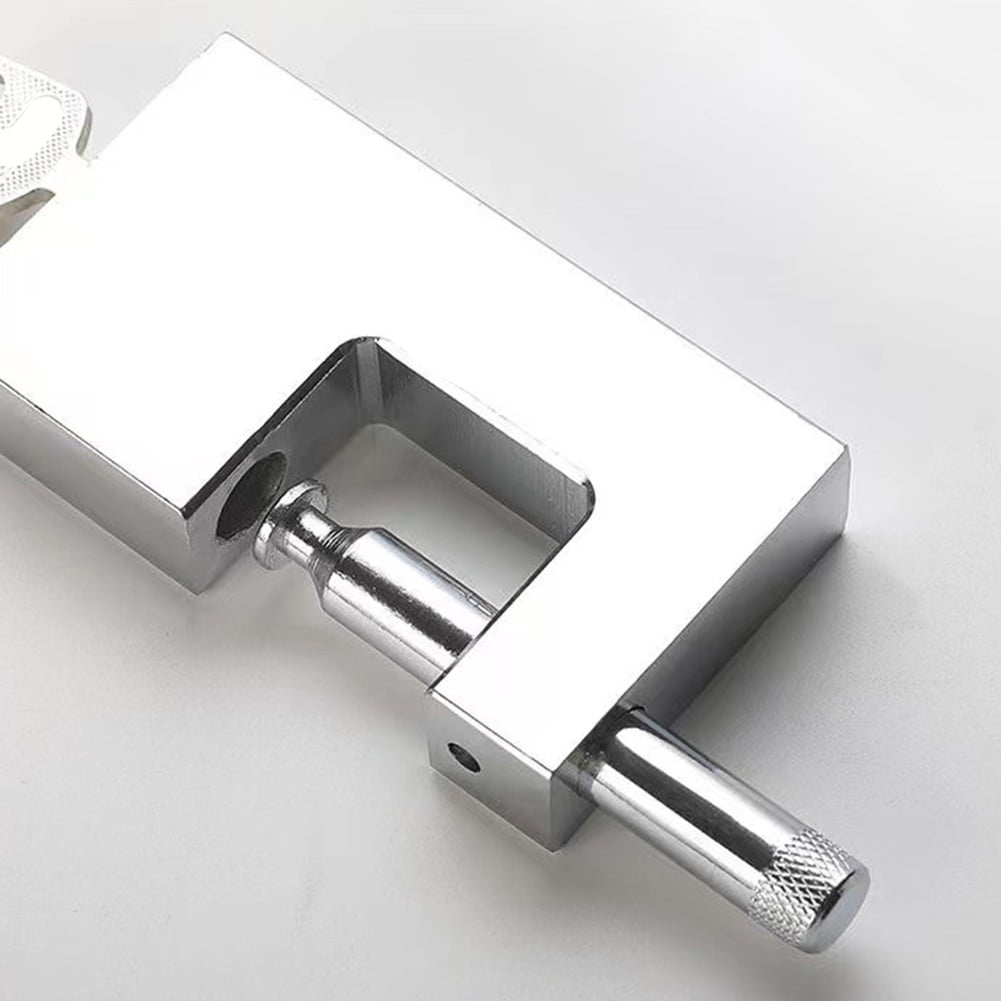 Pick Resistant Padlock with D Shaped Shackle Heavy Duty Chrome Plated 3 ...