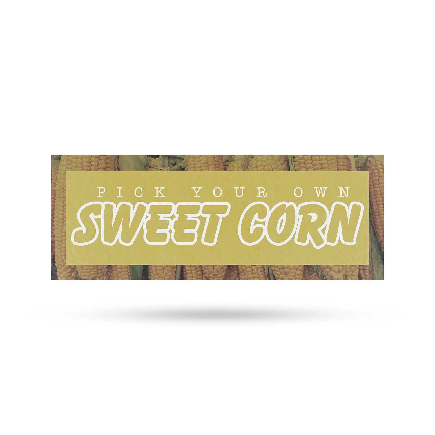Pick Your Own Sweet Corn Vinyl Decal 24 Inch x 9 Inch Weatherproof ...