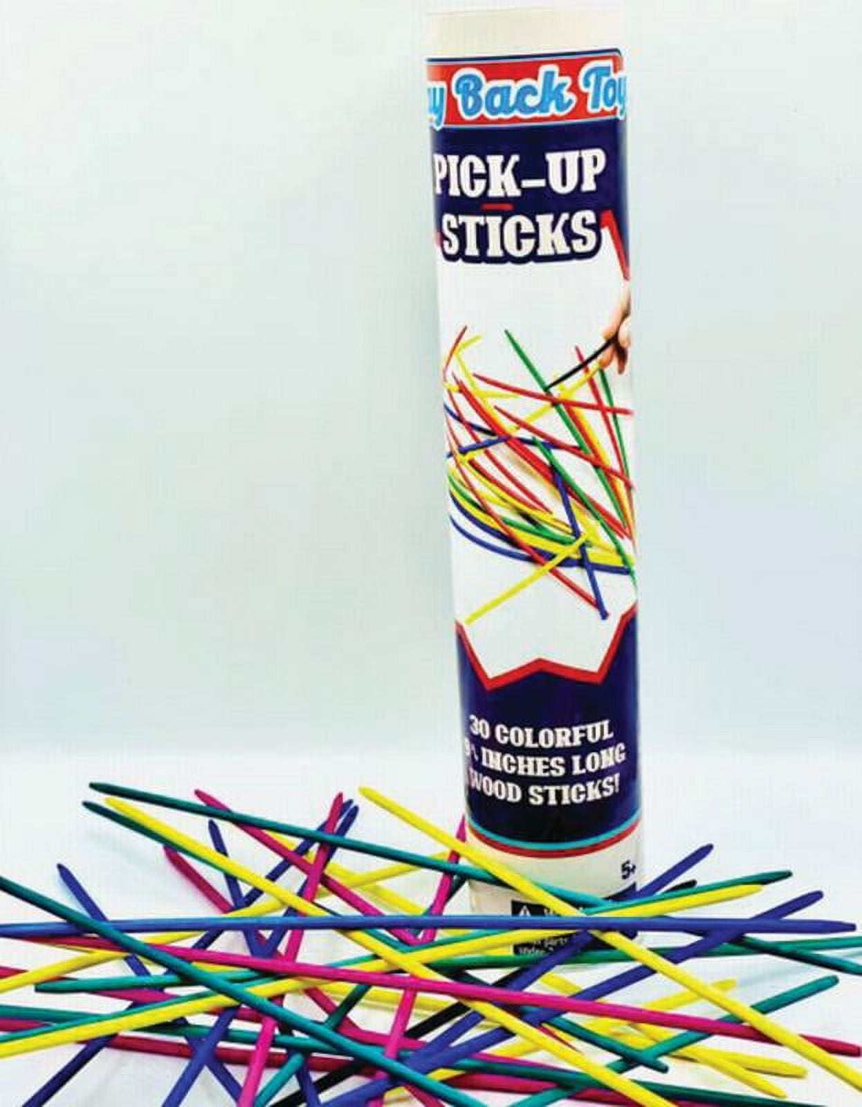 Way Back Toys, Pick-Up Sticks, Oversized 6" Colorful Sticks - Walmart.com