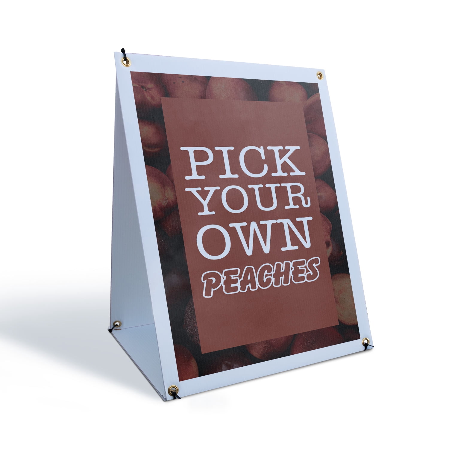 Pick Your Own Peaches Sidewalk Sign 18 Inch x 24 Inch A-Frame Images On ...