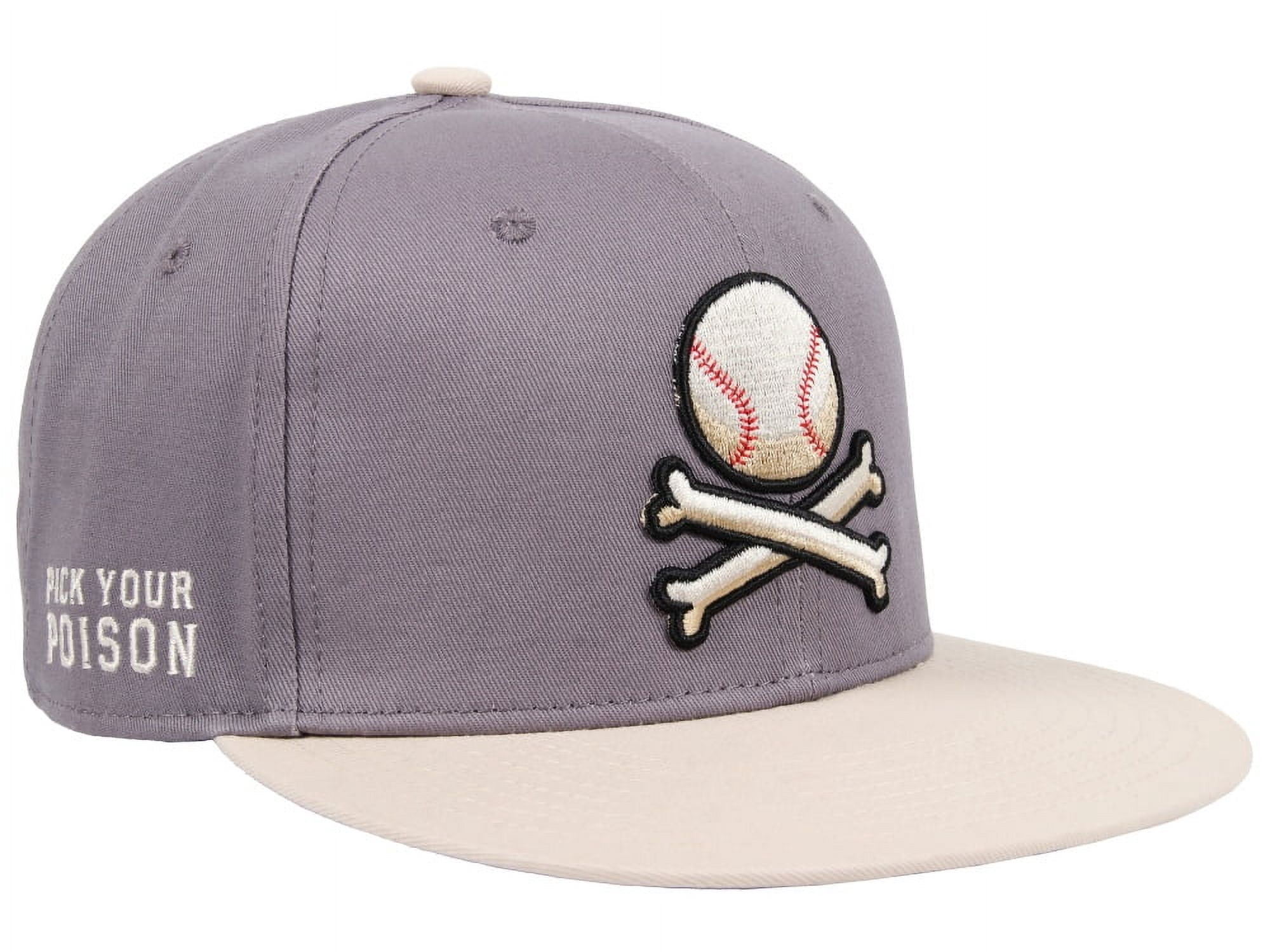 Pick Your Poison Embroidered Baseball Cap Gray - Walmart.com
