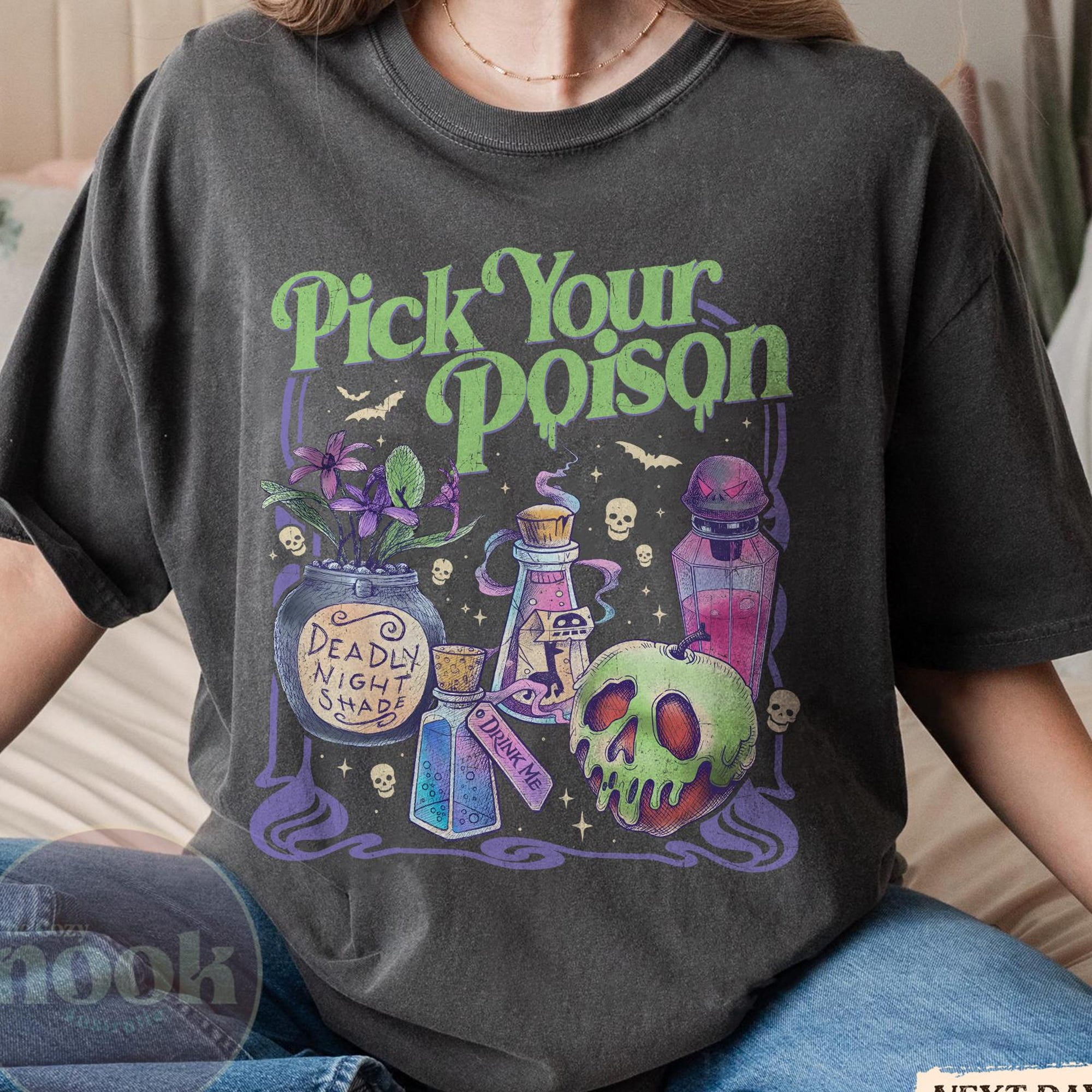 Pick Your Poison Halloween Shirt - Vintage Comfort Colors Villain Tee ...