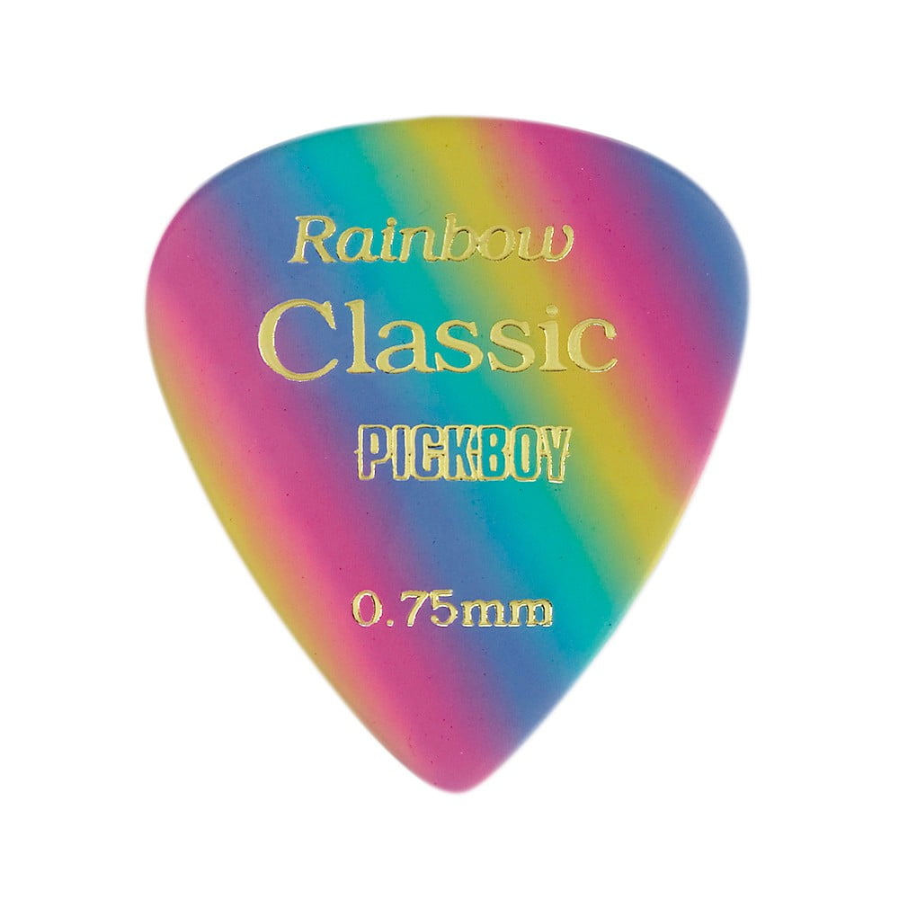 Pickboy Vintage Pick, Rainbow, Cellulose, 0.75mm, 10 picks - Walmart.com