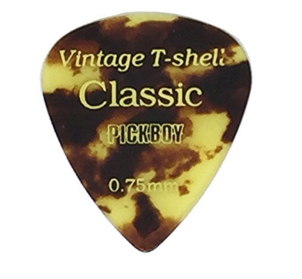 Pickboy Vintage Pick, Tortoise-Shell, Cellulose, 0.75mm, 10 picks ...