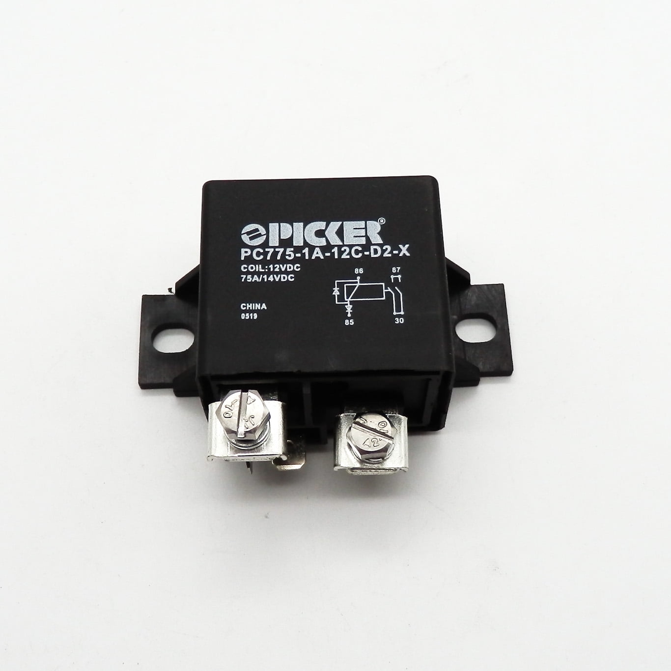 Picker PC775-1A-12C-D2-X 12V 75A Automotive High Current Power Relay - Walmart.com