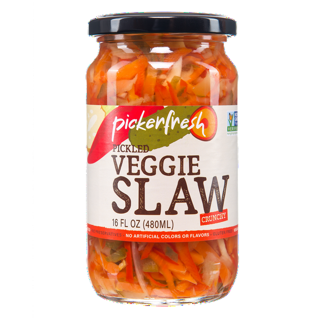Pickerfresh Pickled Veggie Slaw, 16 oz Glass Jar, 1 Count - Walmart.com