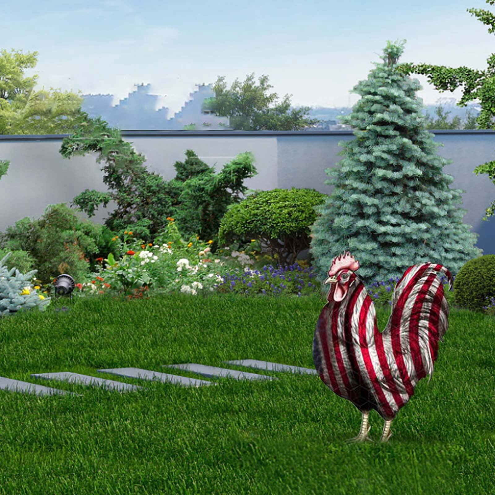 Picket Fence Border Edging Dog Sign Outdoor Blank Signs with Metal ...