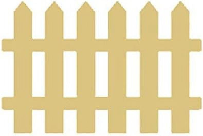 Picket Fence Cutout Unfinished Wood Home And Garden Decor Country Decor ...