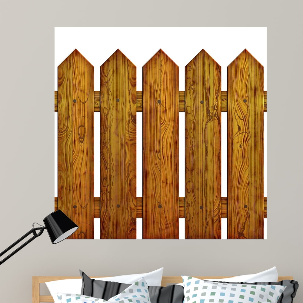 Picket Fence Wall Mural Decal Sticker, Wallmonkeys Peel & Stick Vinyl ...