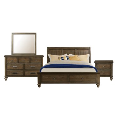 Picket House Furnishings Brooks Queen Platform Storage 4PC Bedroom Set ...