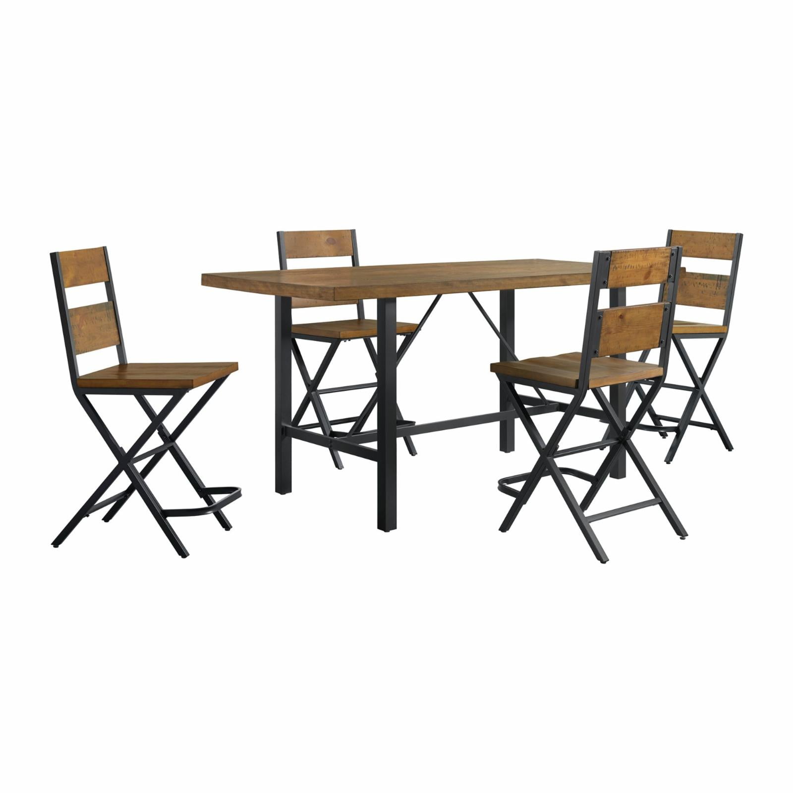 Picket House Furnishings Colt Counter Height 5 Piece Dining Set- Table ...
