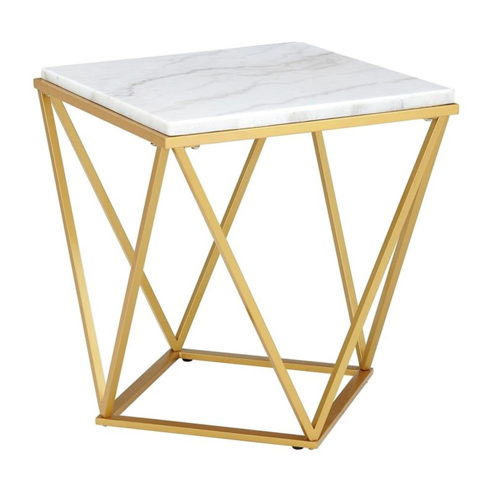 Picket House Furnishings Conner End Table with Gold Metal - Walmart.com