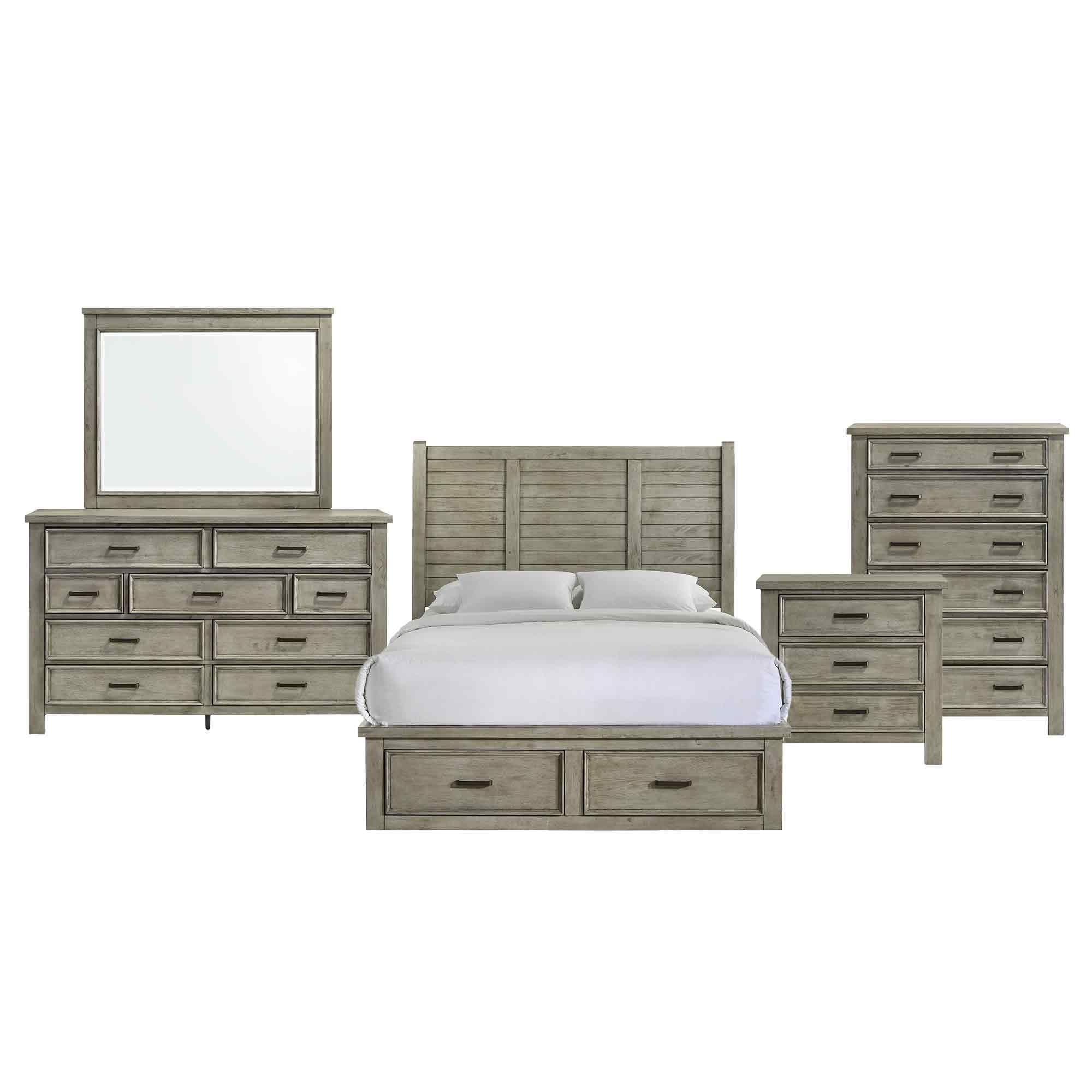 Picket House Furnishings Damen Queen Storage 5PC Bedroom Set in Drift ...