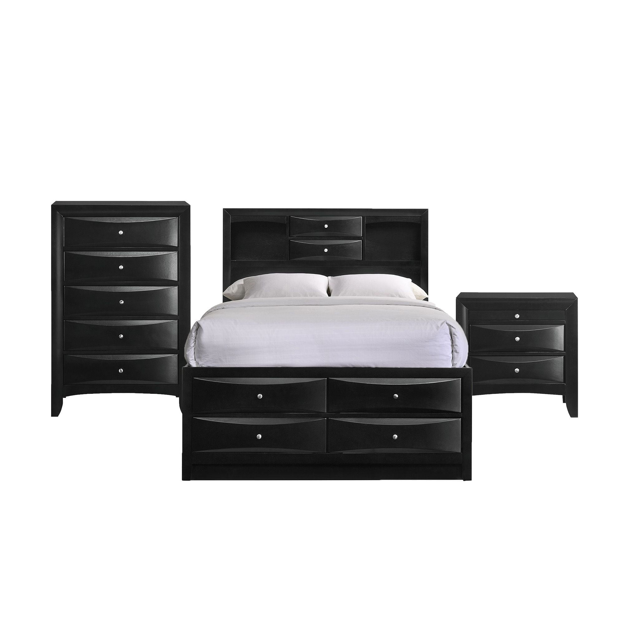 Picket House Furnishings Dana Queen 3PC Bedroom Set in Black - Walmart.com