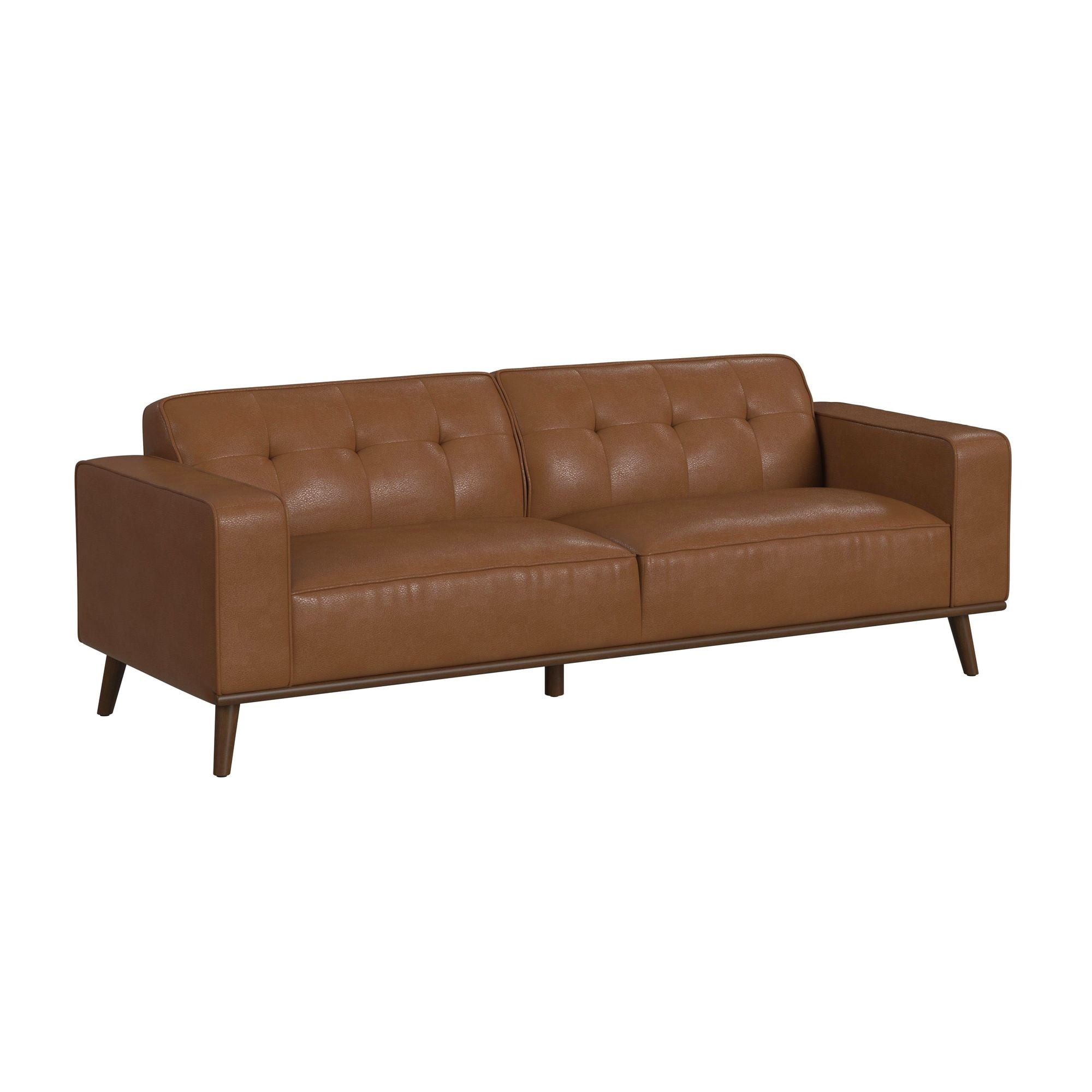 Picket House Furnishings Fate Sofa with Wood Front in Pebble Tan ...