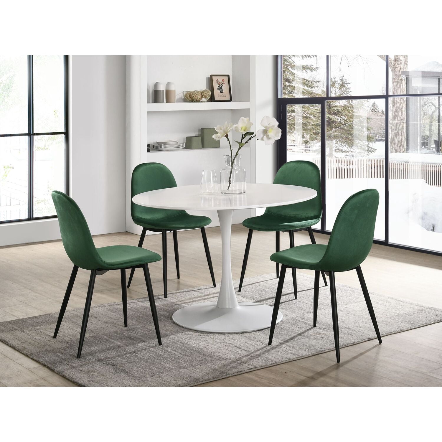 Picket House Furnishings Isla 5PC Dining Set in Green - Walmart.com