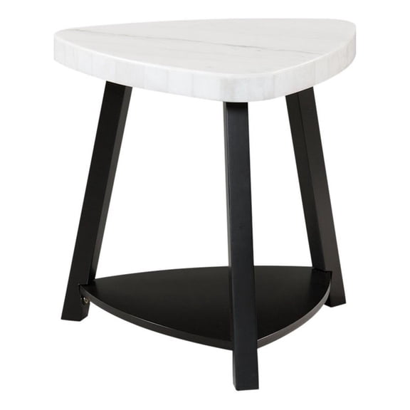 Picket House Furnishings Evie White Marble Square End Table - Walmart.com