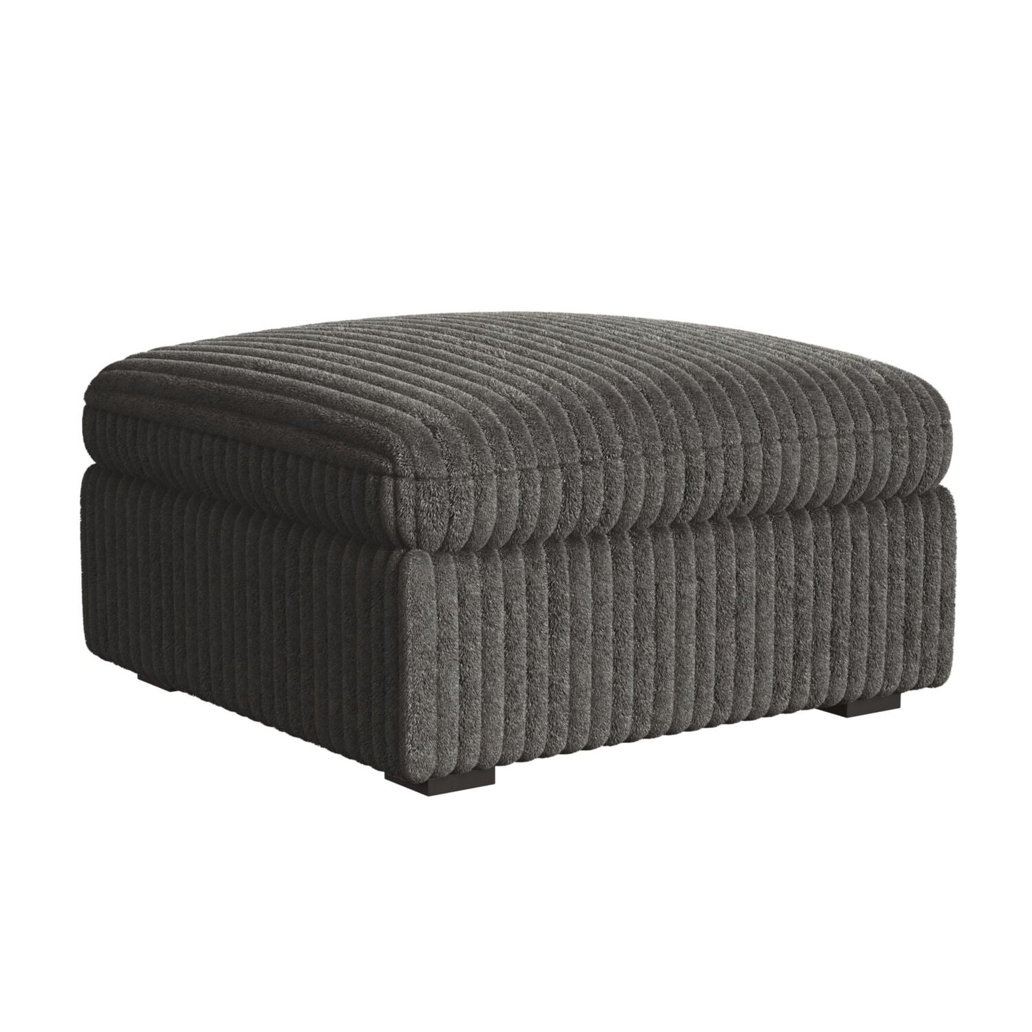 Picket House Furnishings Lumi Modular Ottoman in Grand Cord Charcoal ...