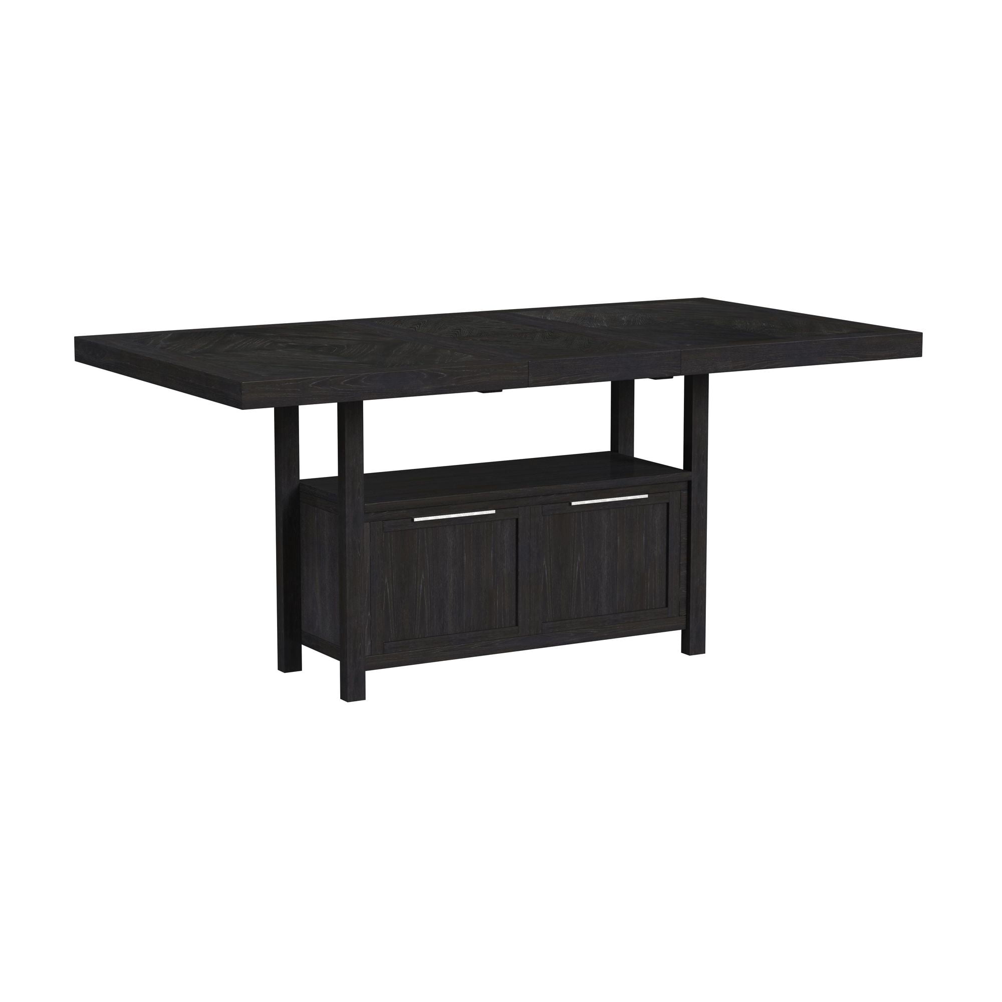 Pinnacle 7PC Counter Height Dining Set in Charcoal Table and Six Chairs ...