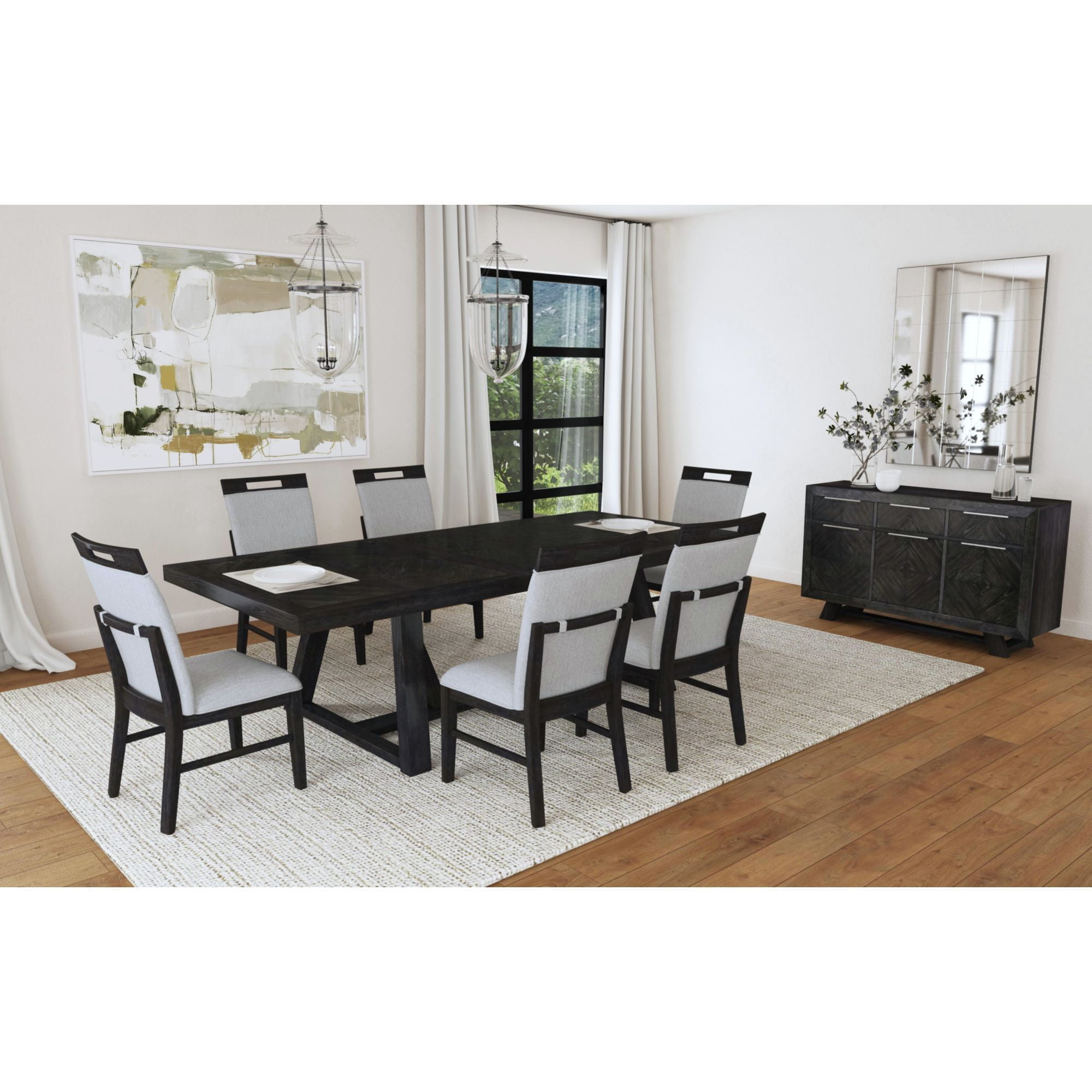 Picket House Furnishings Pinnacle 7PC Standard Height Dining Set in ...