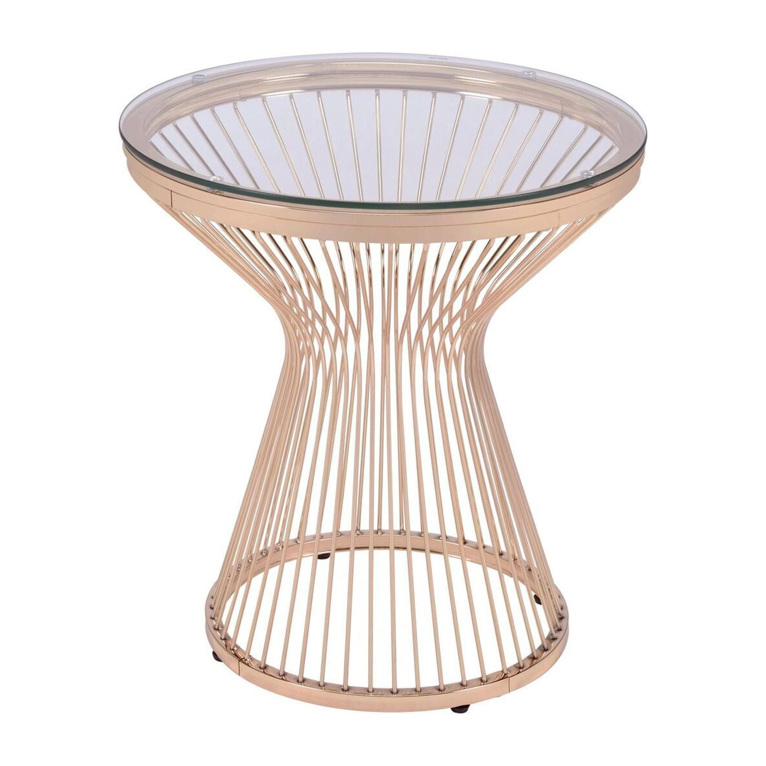 Picket House Furnishings Poppy Round End Table in Gold - Walmart.com