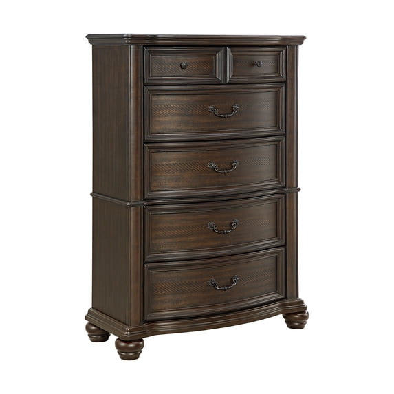 Picket House Furnishings Rosalinda 5-Drawer Chest in Mahogany - Walmart.com