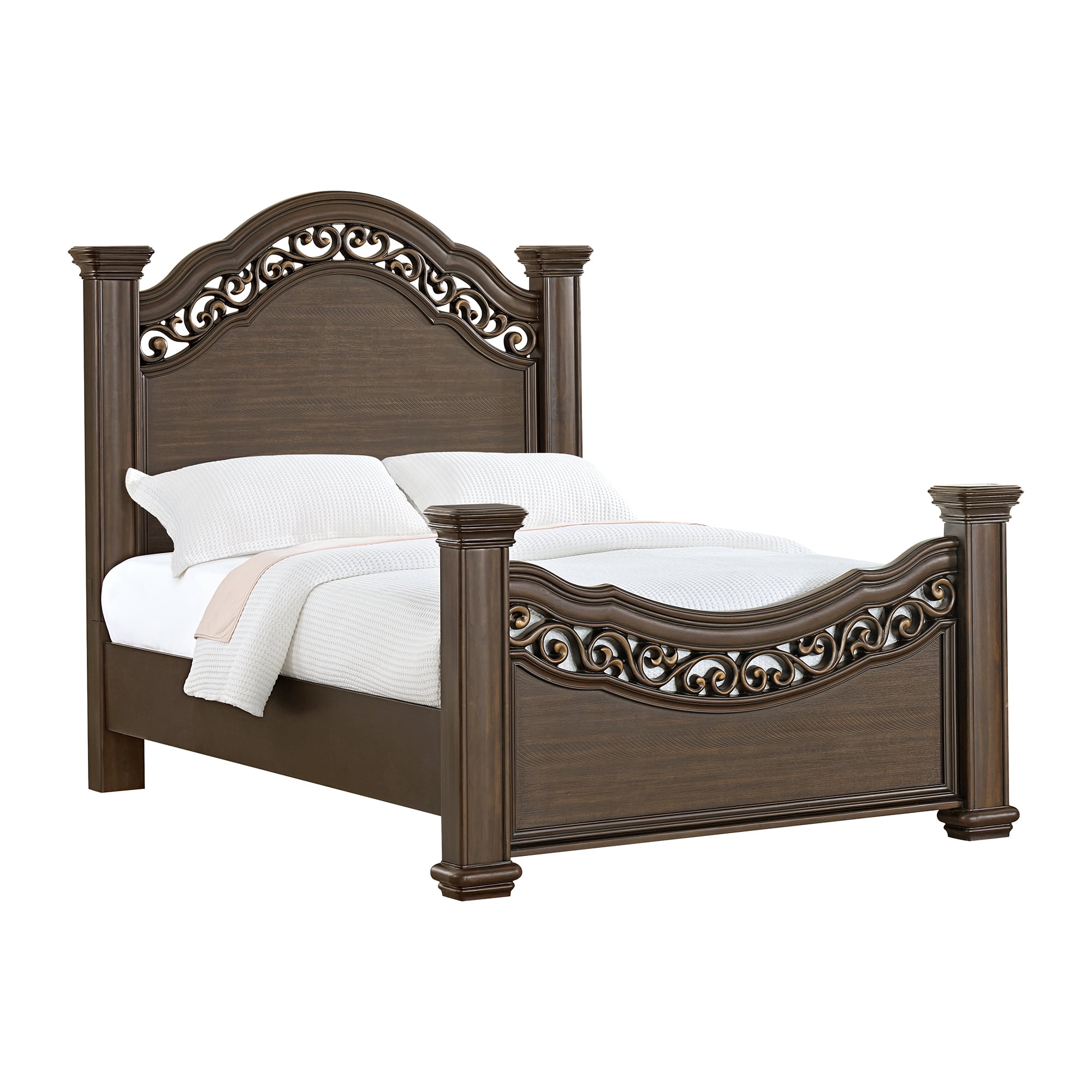 Picket House Furnishings Rosalinda Queen Panel Bed in Mahogany ...